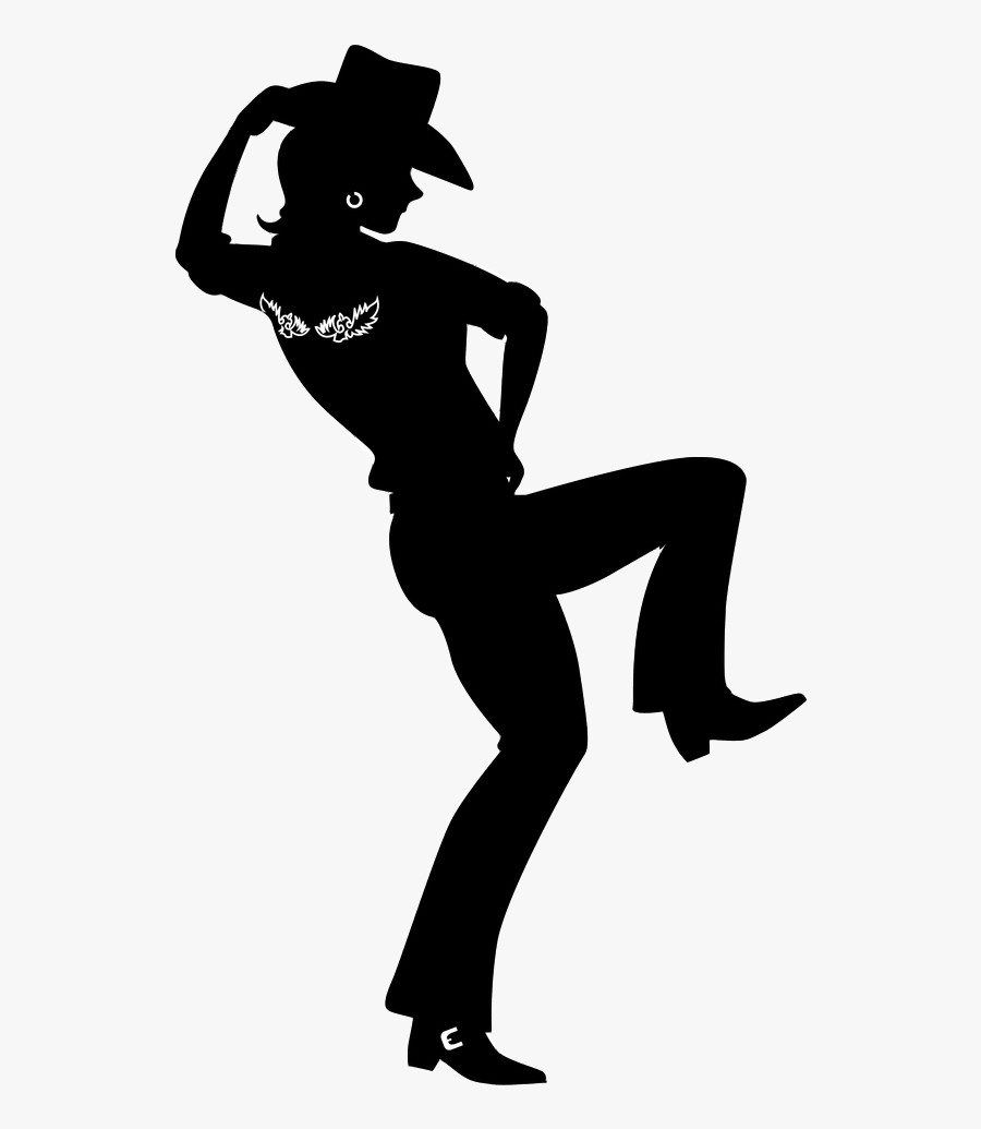 Clip Art Line Dance Country Western Dance Vector Graphics - Western ...