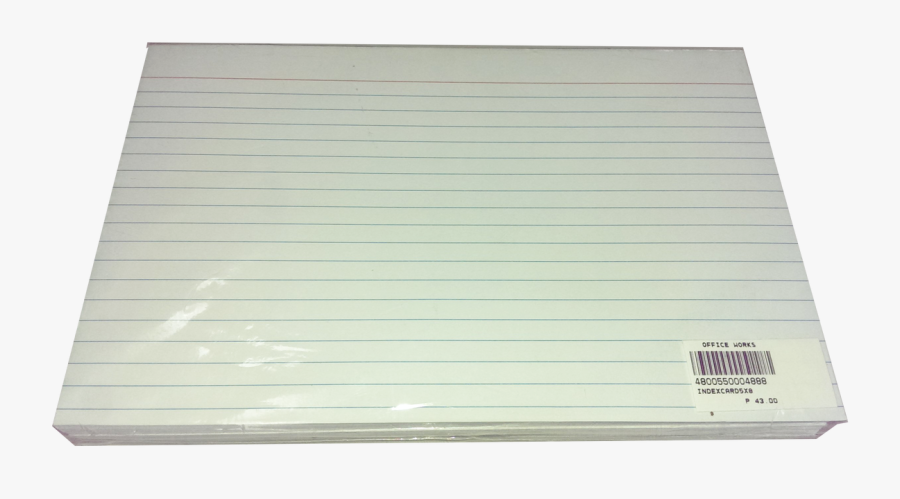Index Card White 50 Sheets 1 Whole Index Card Size Free Transparent 