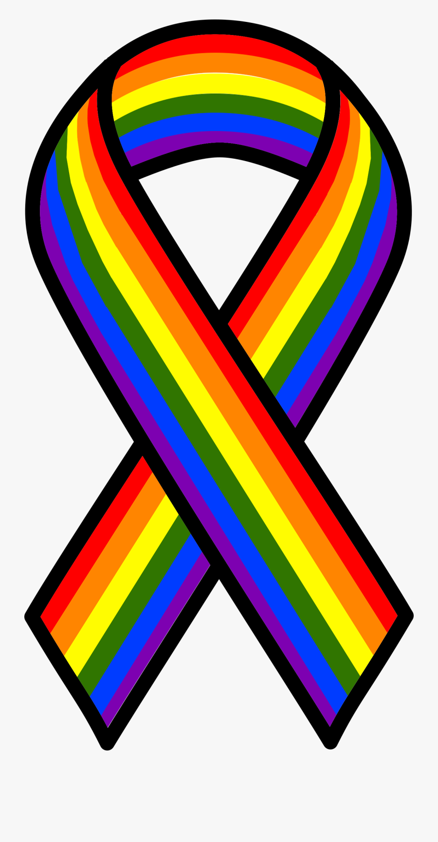 Rainbow Ribbon Clip Arts - Rainbow Ribbon Transparent , Free ...