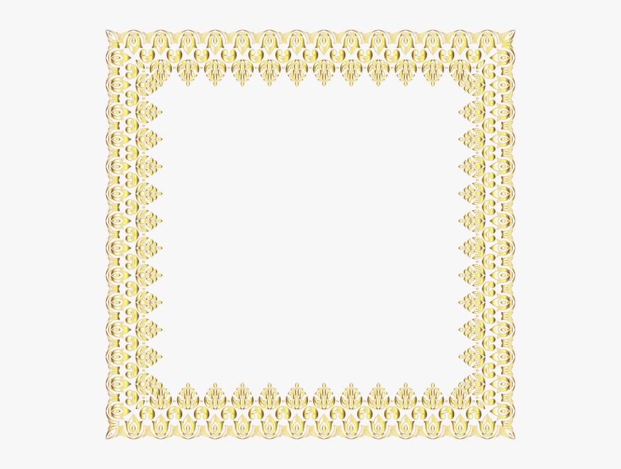 Gold Square Border Transparent , Free Transparent Clipart - ClipartKey