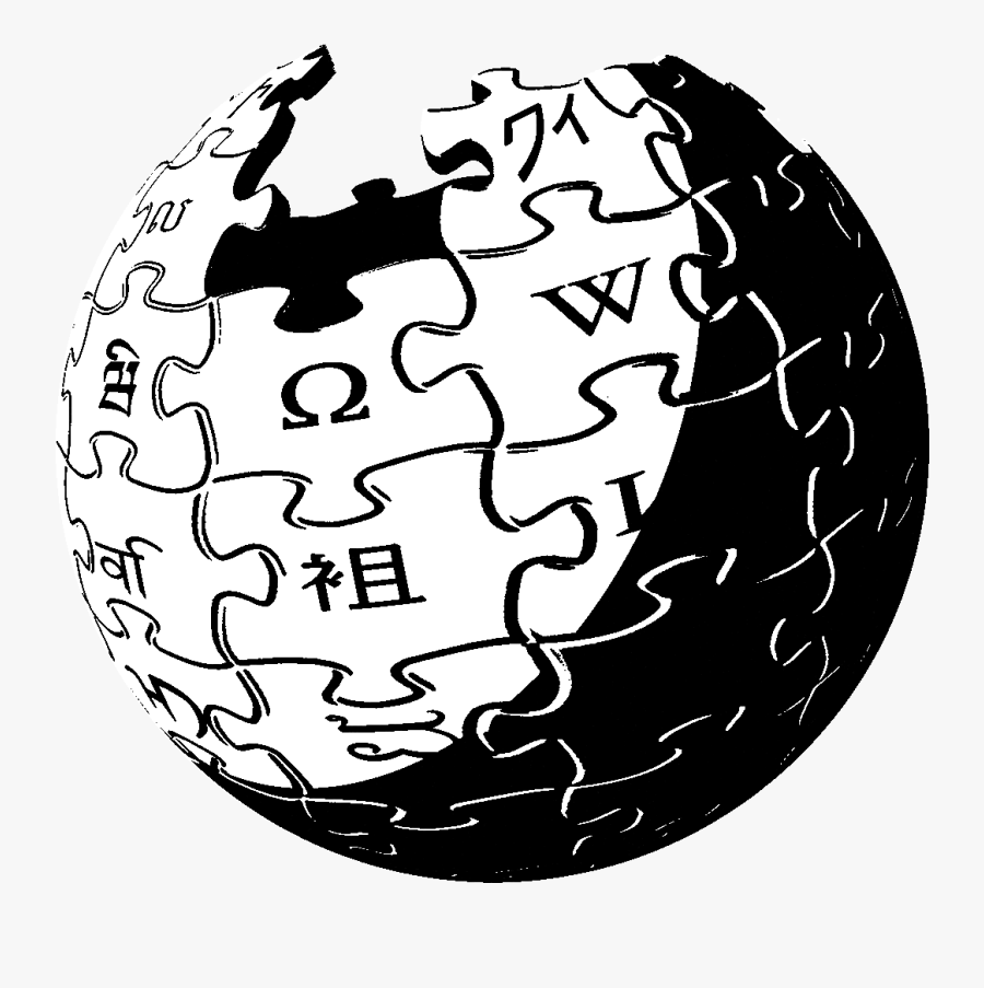 Wikipedia Logo Black And White - Wikipedia App Logo , Free Transparent ...