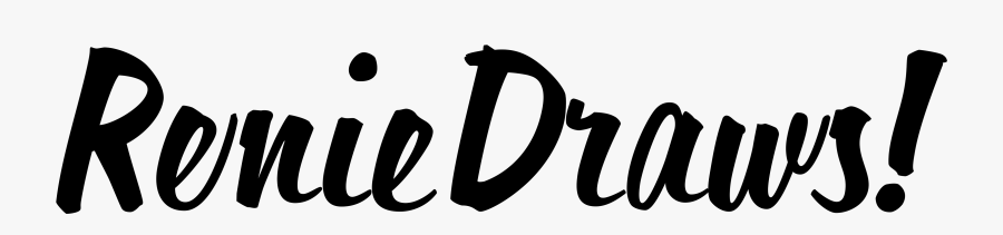 Renie Draws - Calligraphy , Free Transparent Clipart - ClipartKey