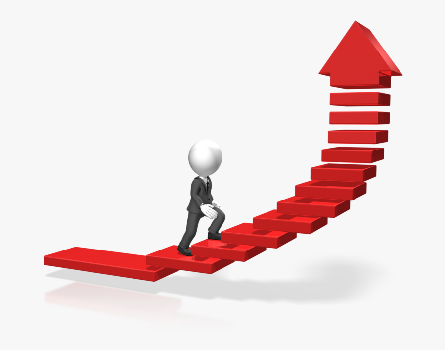 Businessman Stepping Up Arrow 800 Clr - Step Up Arrow , Free ...