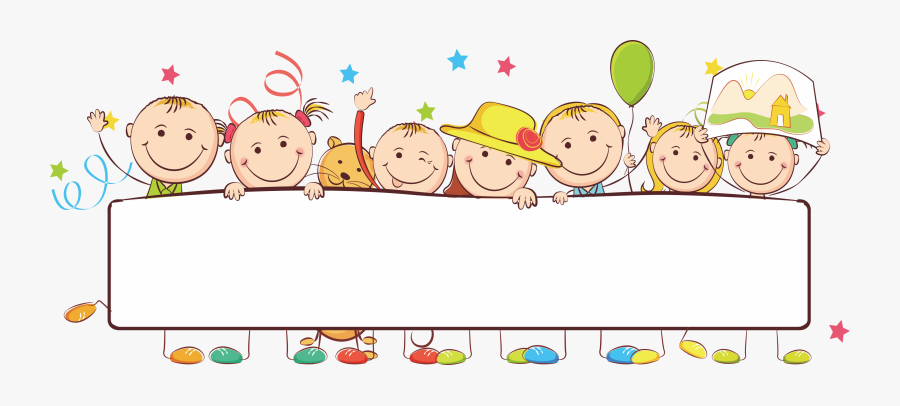Kids Banner Cartoon Illustration Child Download Free - Banner Kids Png ...