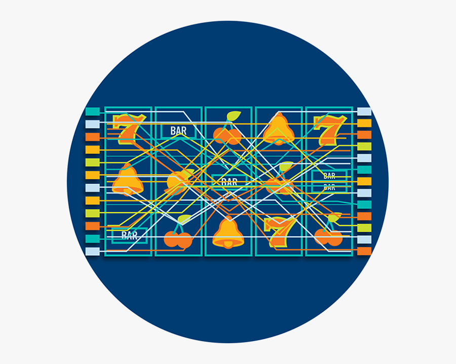 Slot Machine Screen Showing Various Paylines - Circle , Free ...