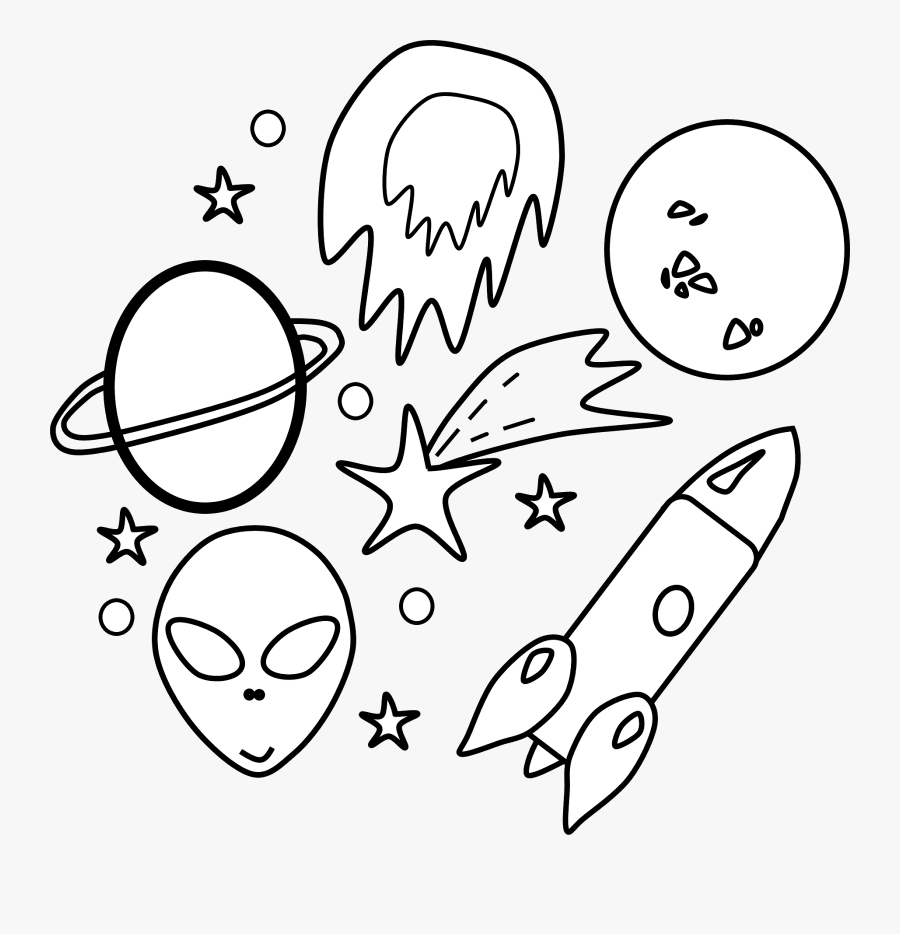 Space Elements Clipart - Clip Art , Free Transparent Clipart - ClipartKey