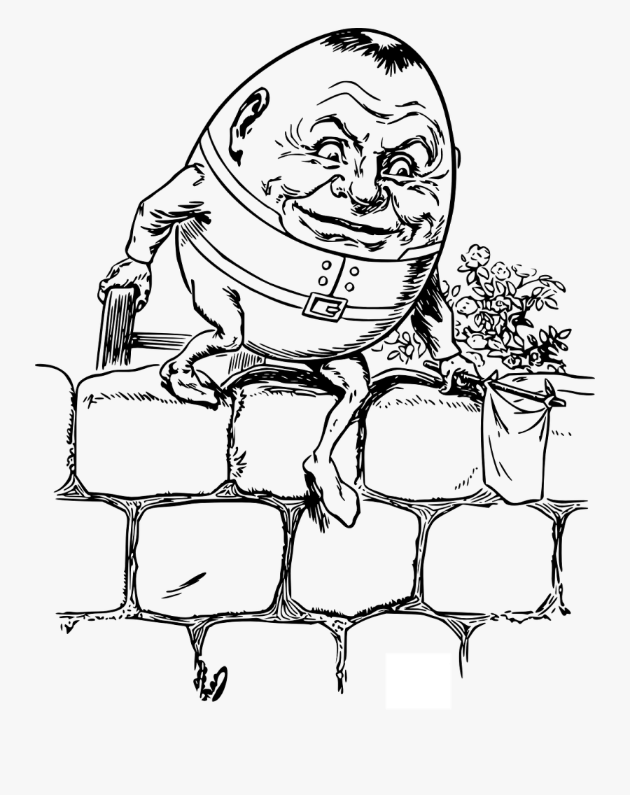 Humpty Dumpty Clipart Nursery Rhyme - Humpty Dumpty Old Drawing , Free ...
