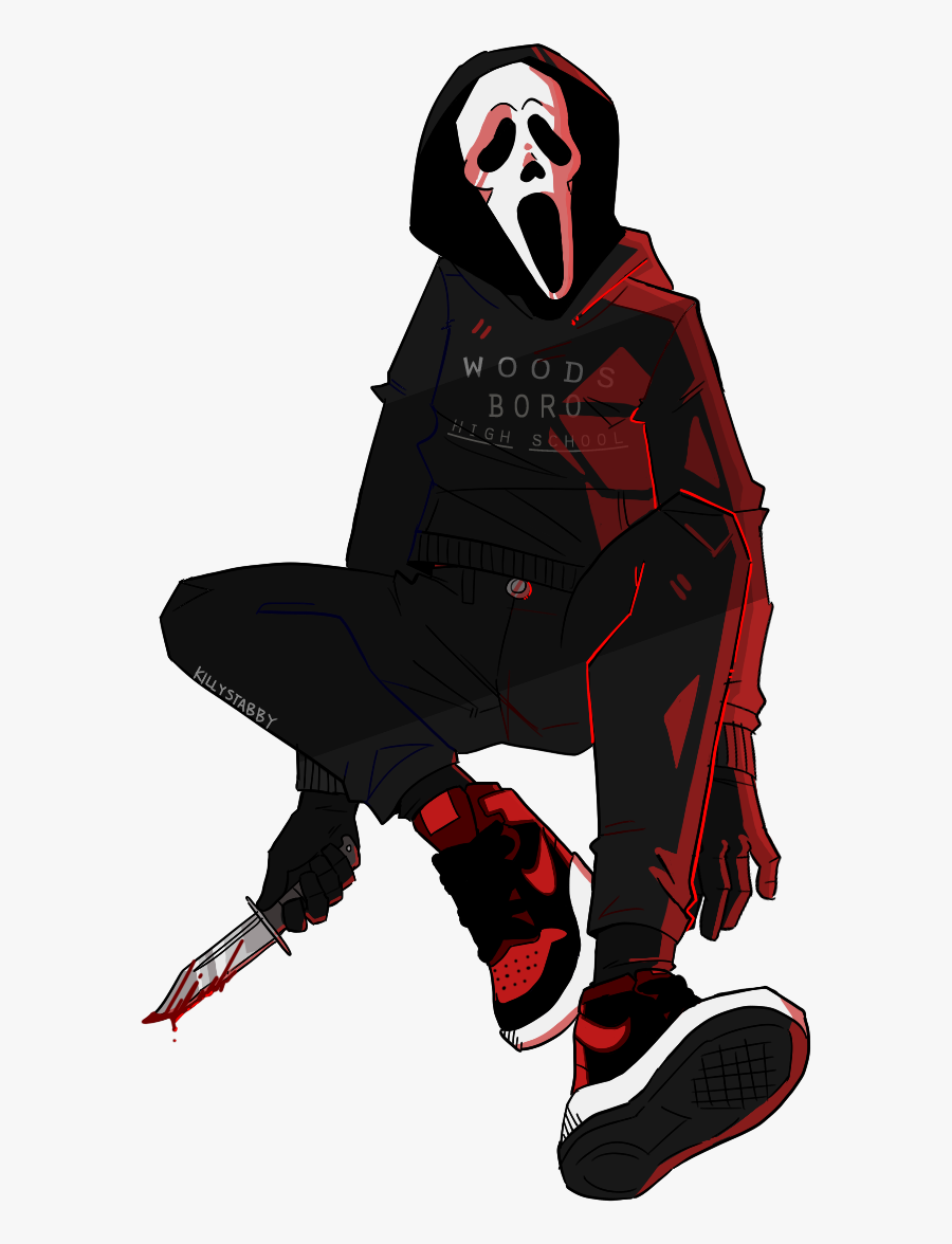 Gets Stabbed Sorta Modern Ghostface - Ghostface Fan Art Transparent ...