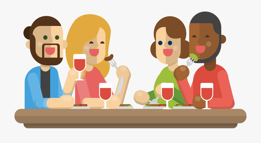 Clip Art After Work - Dinner Png Cartoon , Free Transparent Clipart ...