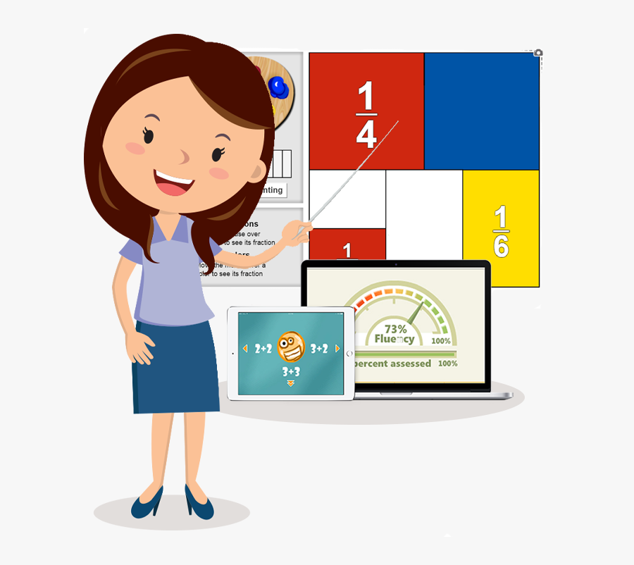 Frames Illustrations Hd Engaging - Teacher Cartoon Vector Png , Free ...