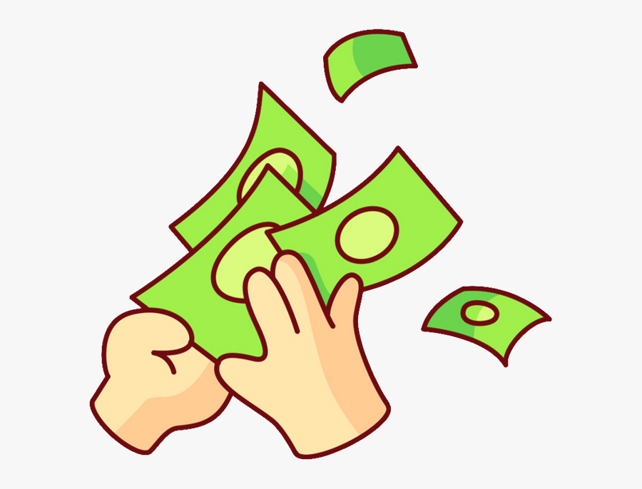 Money Hands Counting Hand-painted Simple Pen Clipart - Money And Hand ...