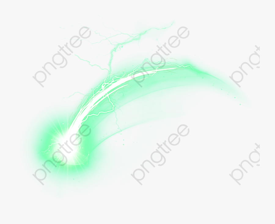 Lightning Green Light - Yellow Electric Effect Png , Free Transparent ...