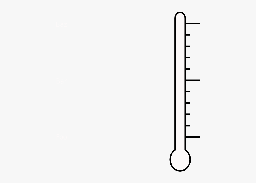 Thermometer Blank Svg Clip Arts - Black-and-white , Free Transparent ...