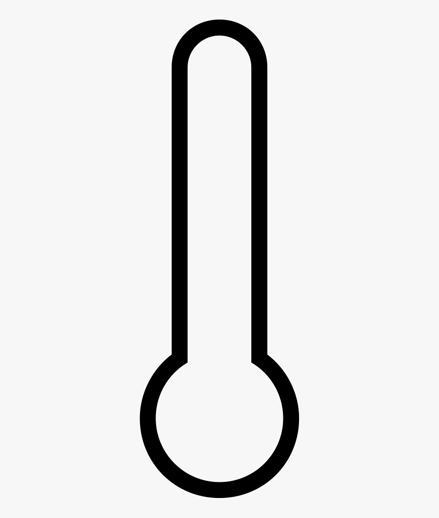 Temperature Interface Symbol Svg - Thermometer Outline Clip Art , Free ...