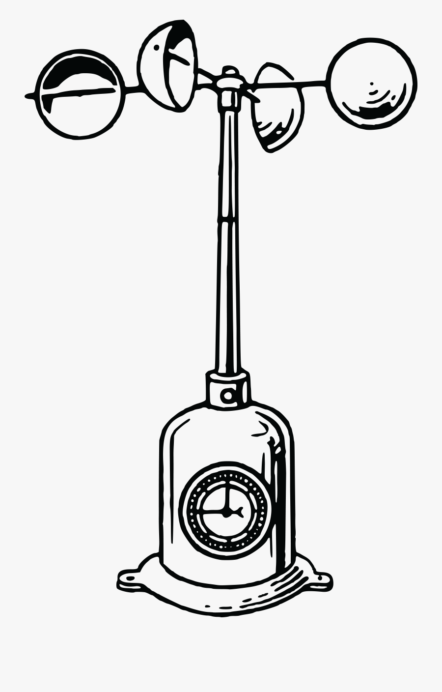 Weather Clipart Weather Instrument - Anemometer Drawing , Free ...