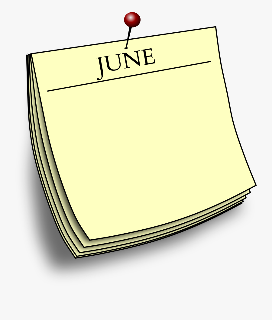 Monthly Note - August - Thursday Note , Free Transparent Clipart ...