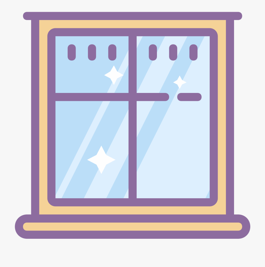 Windows Clipart Clear Window - Window Icon Transparent , Free ...
