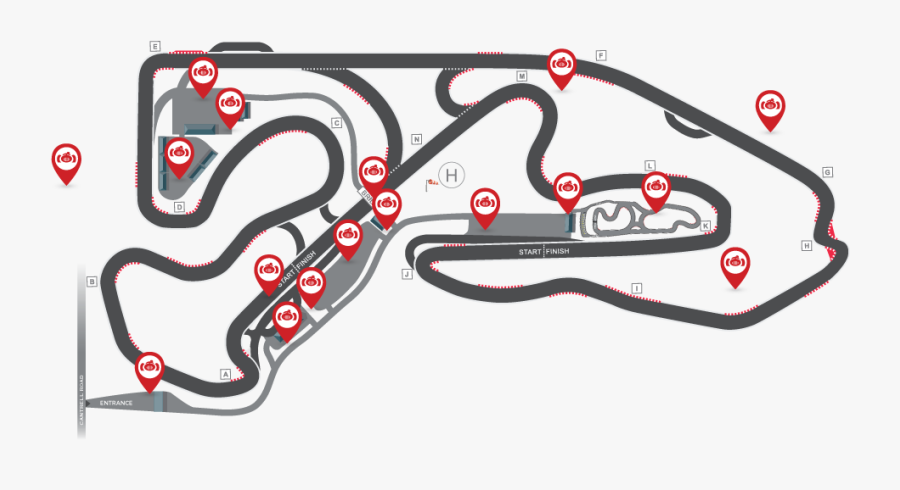 Race-track - Monticello Motor Club Track Map With Turn Names , Free ...