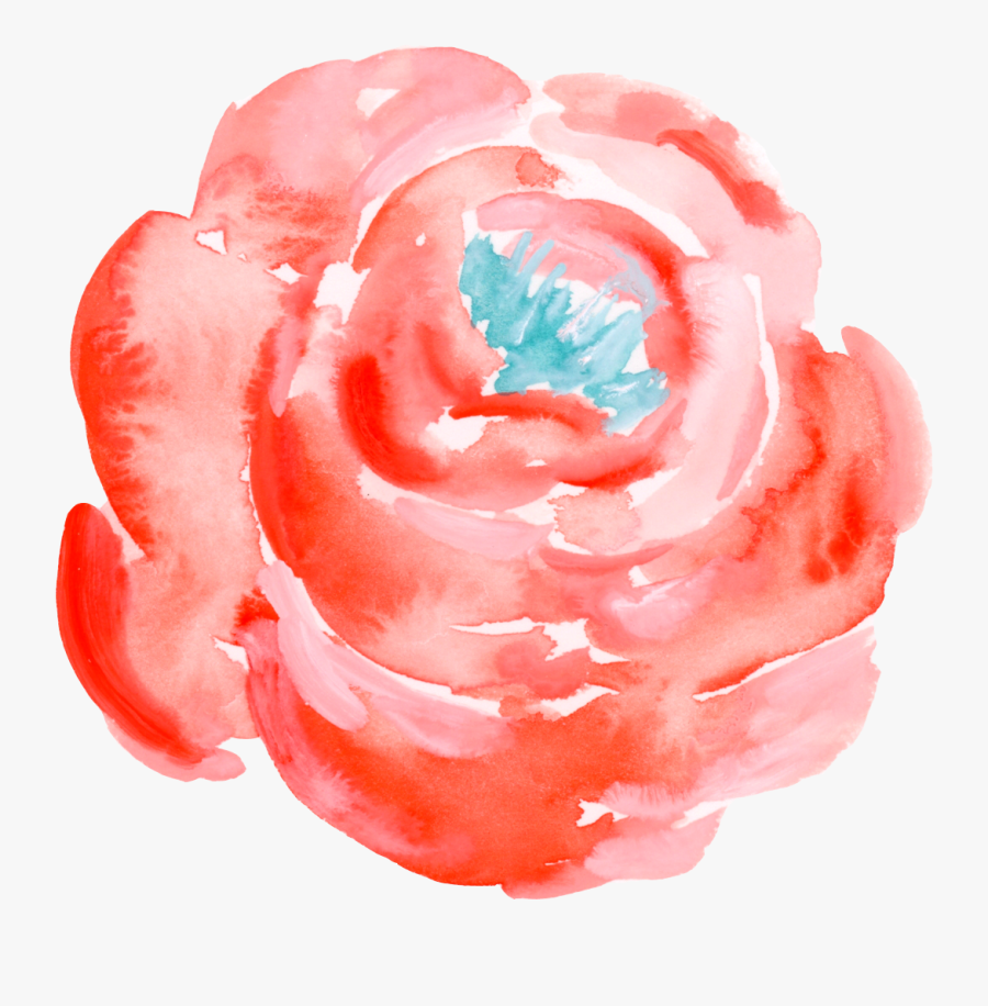 Transparent Free Watercolor Flower Clipart - Red Flowers Watercolor Png ...