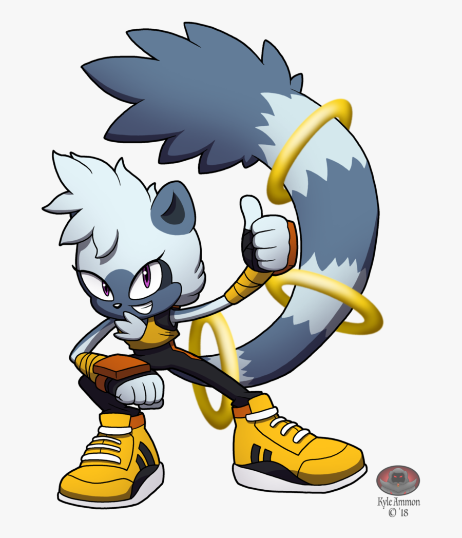 Ring Tailed Tangle By Moon Phantom - Cartoon , Free Transparent Clipart ...