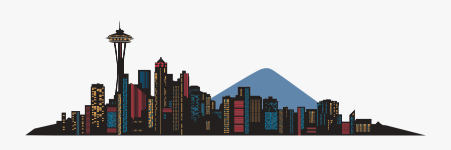 Seattle Skyline Vector , Png Download - Seattle Transparent , Free ...