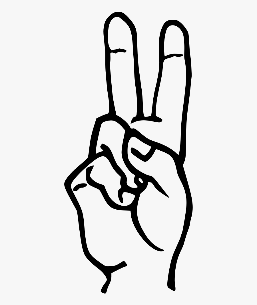 Sign Language For V Transparent , Free Transparent Clipart - ClipartKey