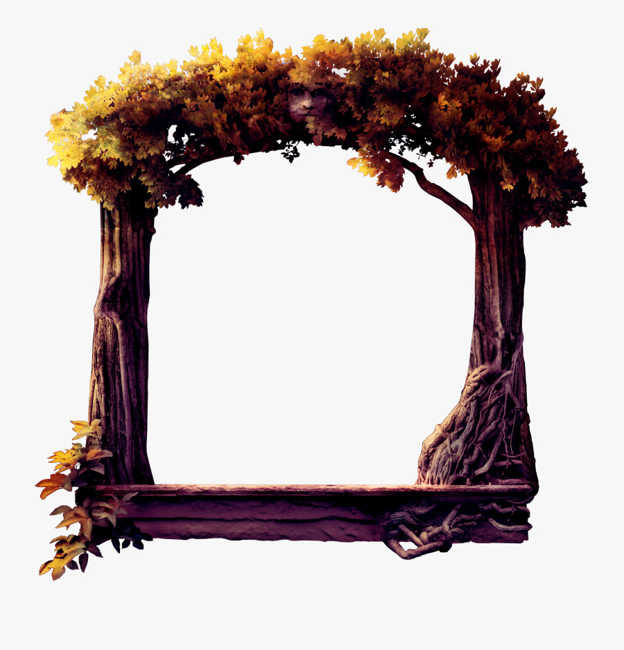 Autumn Tree Free Frame Clipart - Portable Network Graphics , Free ...