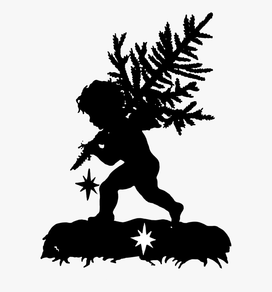 Angel Carrying Christmas Tree - Illustration , Free Transparent Clipart ...