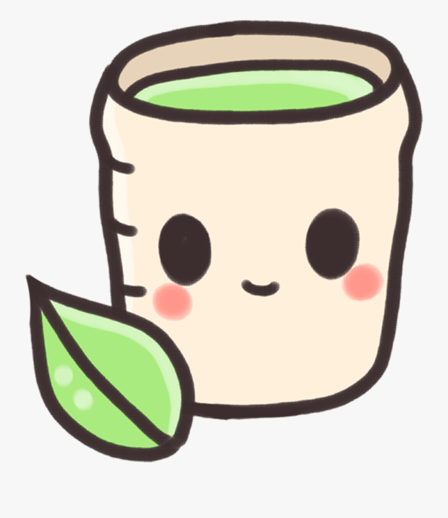 Greentea Freetoedit Sticker - Green Tea Cartoon Png , Free Transparent ...