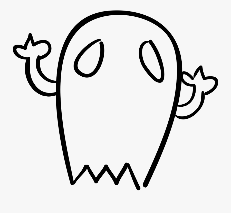 Drawing Halloween Outline Transparent Png Clipart Free - Ghost Outline ...