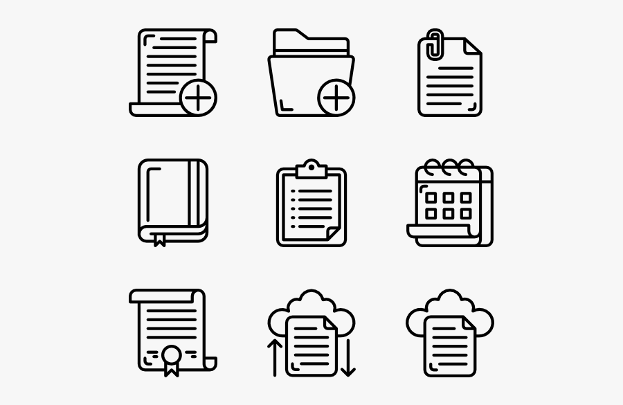Documents - Big Data Icon Free , Free Transparent Clipart - ClipartKey