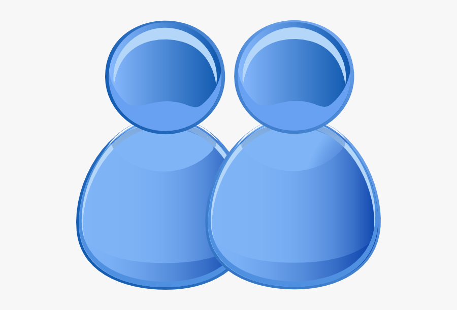 Two Person Icon Blue , Free Transparent Clipart - ClipartKey