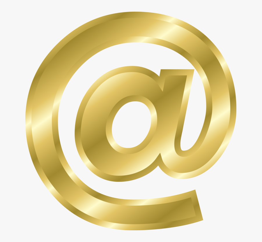 Email, Message, Punctuation, Alphabet, Abc, Gold - Gold Email Logo Png ...