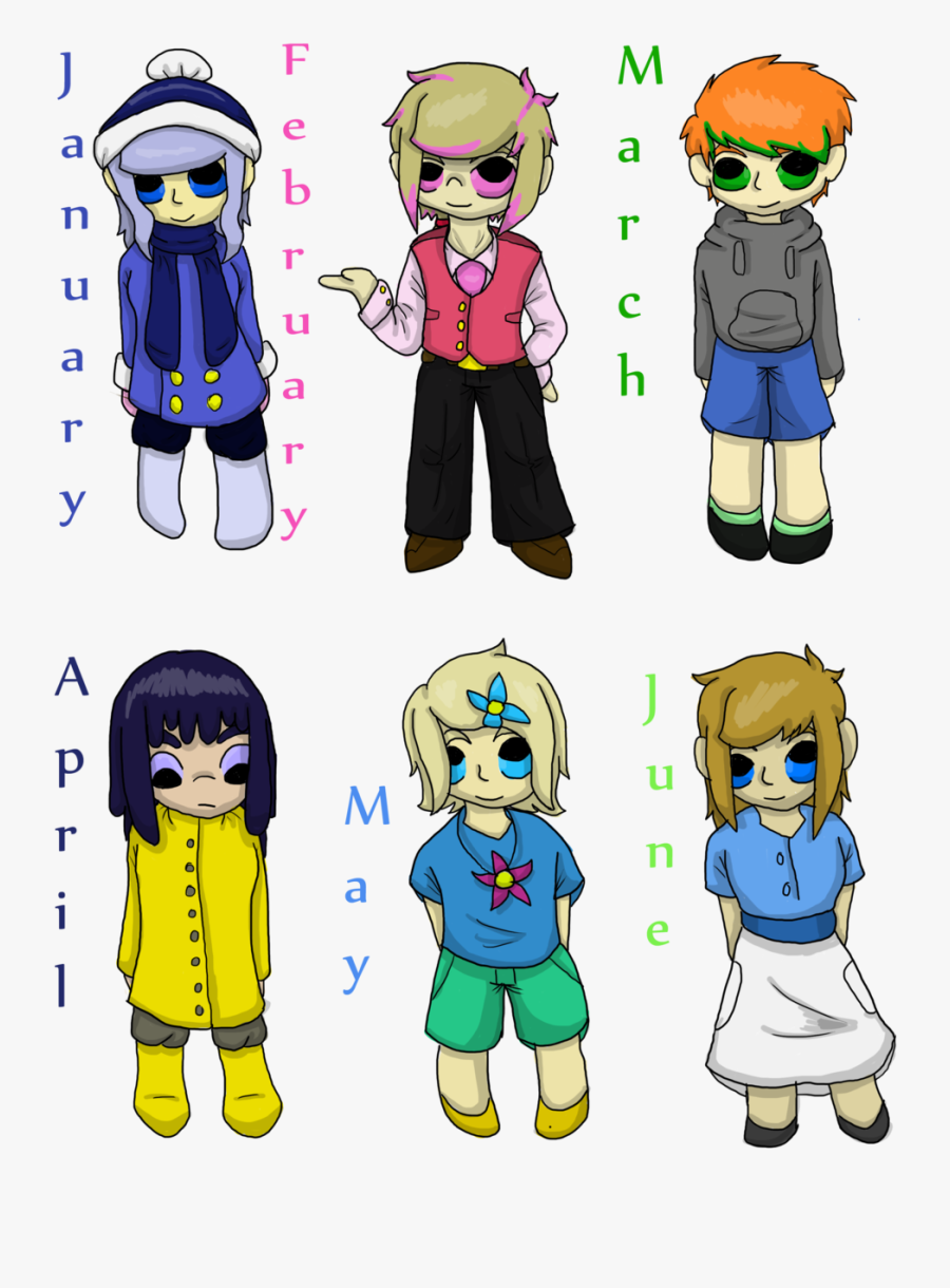 Months Humanized Part - Humanized Months , Free Transparent Clipart ...