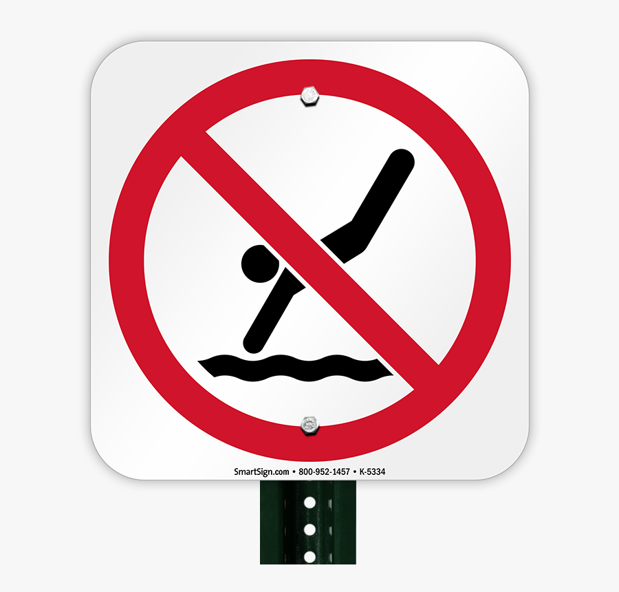 No Diving Symbol Sign - No Diving Sign , Free Transparent Clipart ...