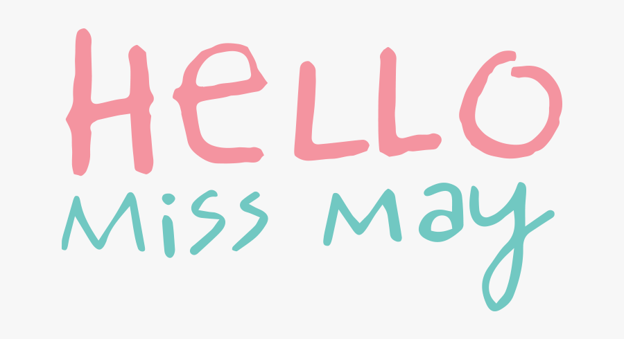 Clip Art Hello May Images - Calligraphy , Free Transparent Clipart ...