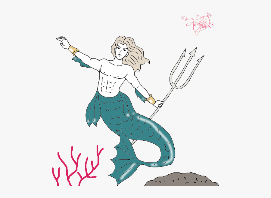 Triton God The Of - Oceanus Greek Mythology Line Drawing , Free ...