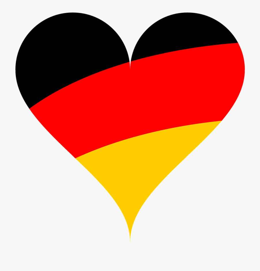 German Clipart Bendera - Transparent German Flag Heart , Free ...