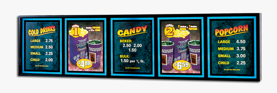 Movie Theater Concessions Sign , Free Transparent Clipart - ClipartKey