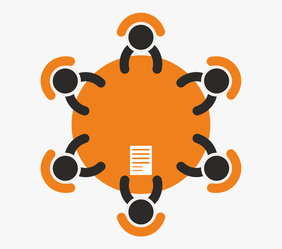 Collection Of Free Budging - Circle Meeting Table Icons , Free ...