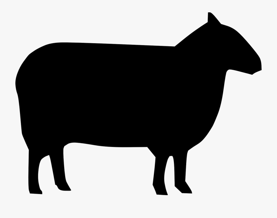Transparent Ram Sheep Clipart - Sheep Silhouette Clip Art , Free ...