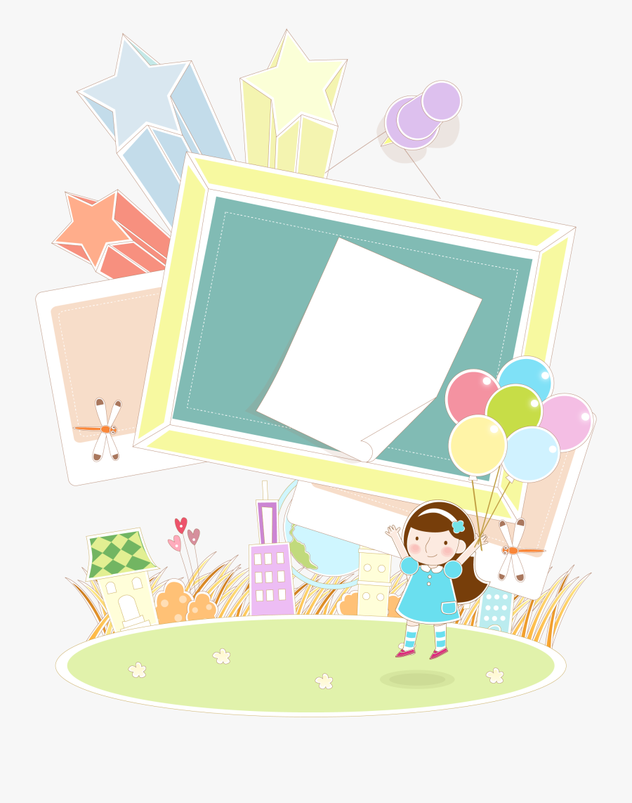 Pink Paper Cartoon Illustration Child Free Transparent - Children ...