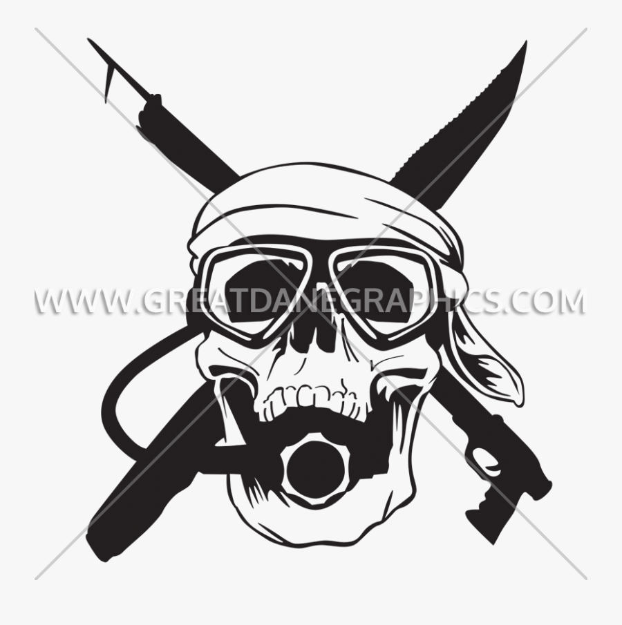 Scuba Skull Production Ready - Scuba Diving Skull , Free Transparent ...