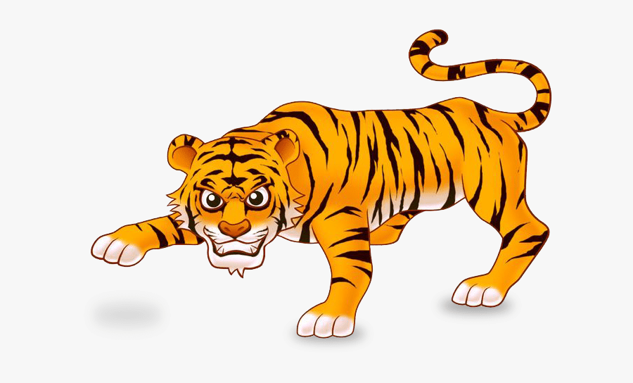 Transparent Lsu Tiger Clipart - Animal Cartoon Tiger , Free Transparent ...