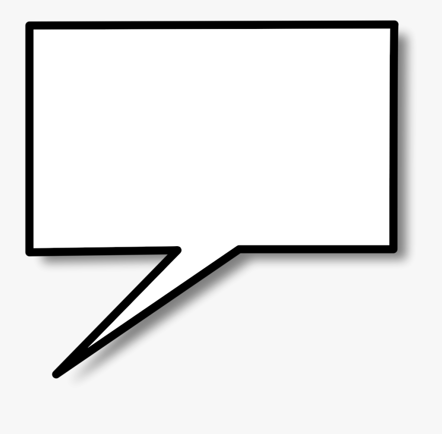 Speech Bubble Clipart Cartoon - Square Callout , Free Transparent ...