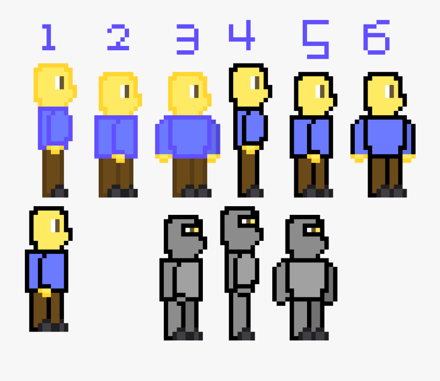 Survivial Edge Player Sprite - Pixel Art Player Sprite , Free ...