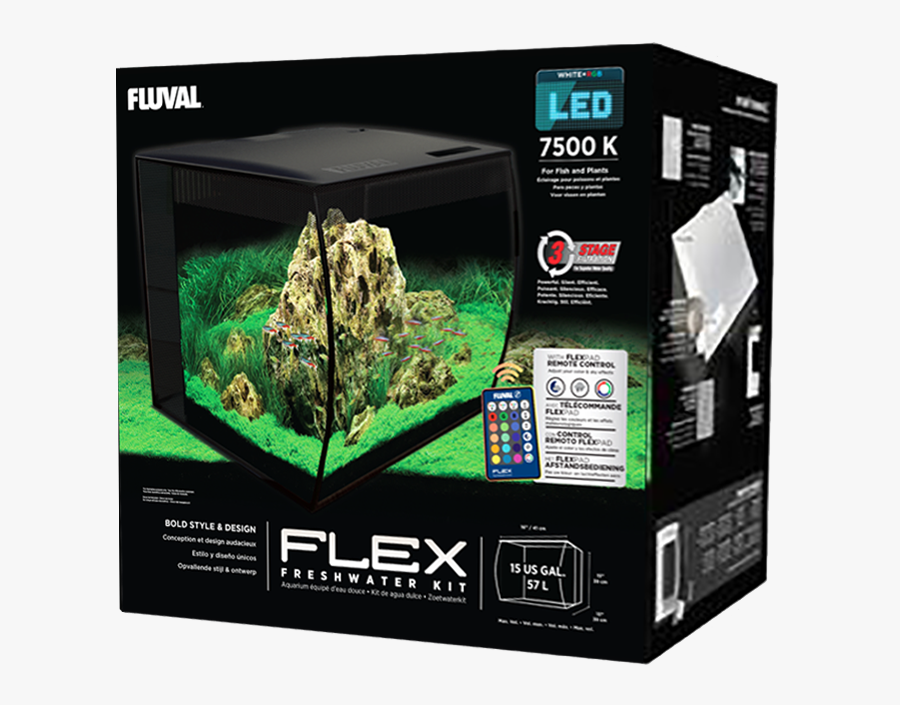 Fluval Flex 15 Gallon Box , Free Transparent Clipart - ClipartKey