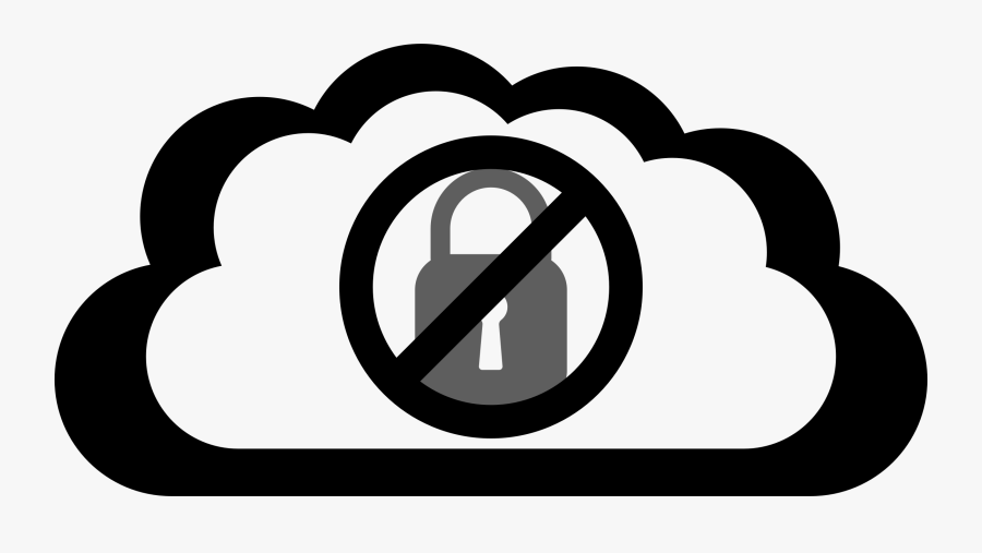 No Cloud Security Clip Arts - No Security Icon Png , Free Transparent ...