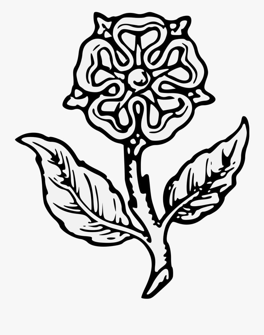 Heraldic Rose , Free Transparent Clipart - ClipartKey