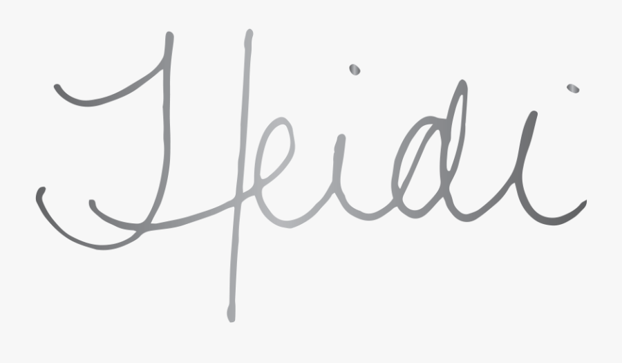 The Heidi - Calligraphy , Free Transparent Clipart - ClipartKey